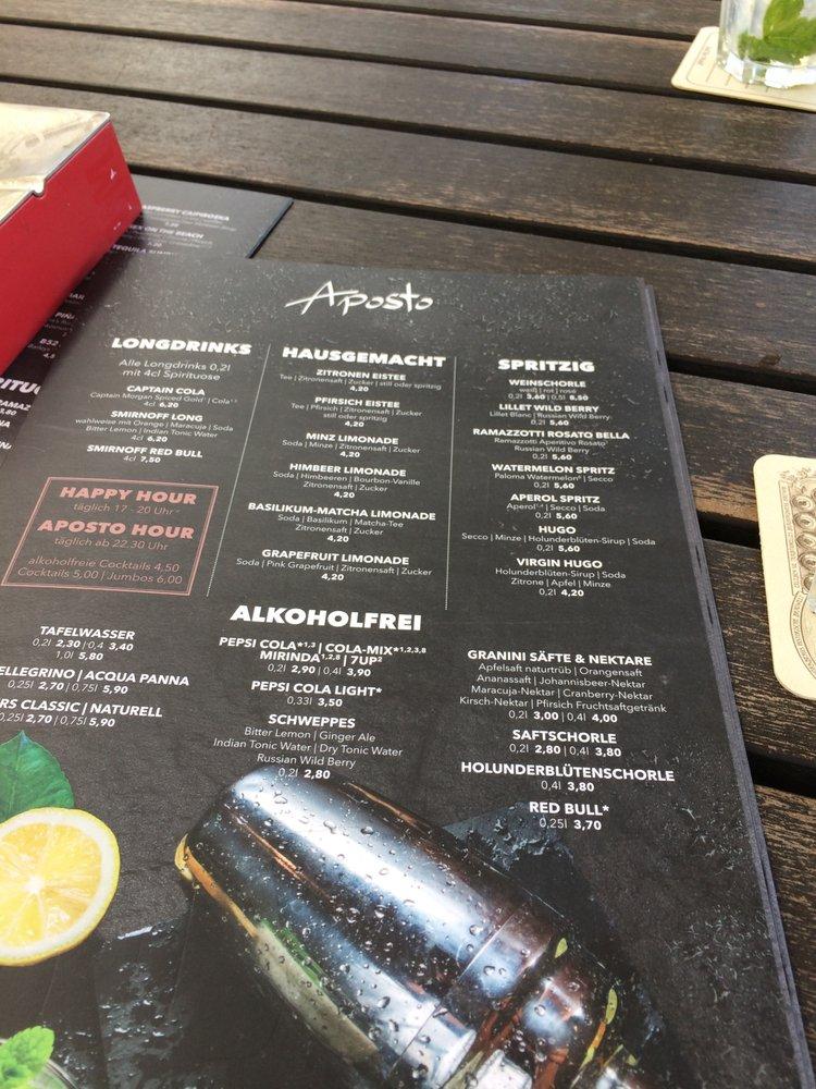 Menu at Aposto Bamberg restaurant, Bamberg