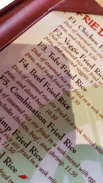 Menu at Simply Pho House restaurant, Marble Falls