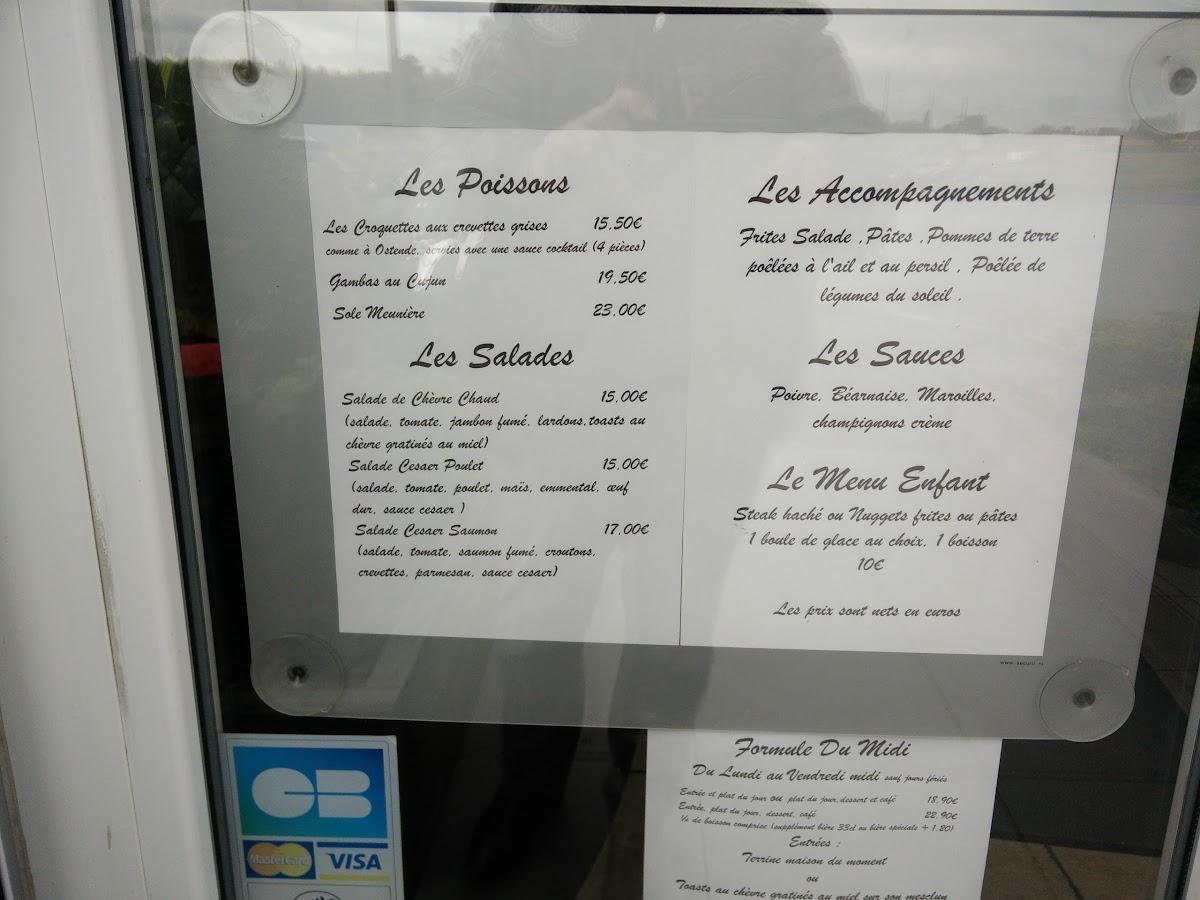 Menu au Estaminet Les Quatre Chemins restaurant, Herlies