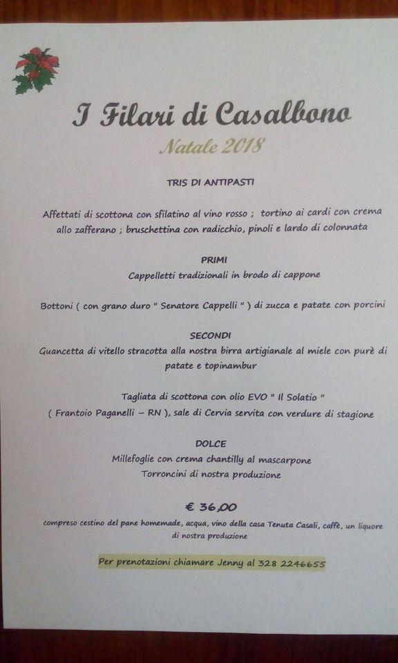 Menu da Agriturismo I Filari di Casalbono ristorante, Cesena