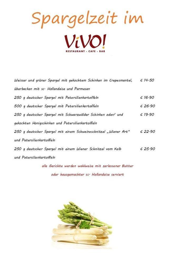 Menu at VIVO! restaurant, Santa Ponsa
