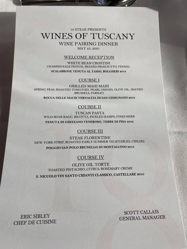 Menu at 18 STEAK pub & bar, Baton Rouge, 777 L’Auberge Ave