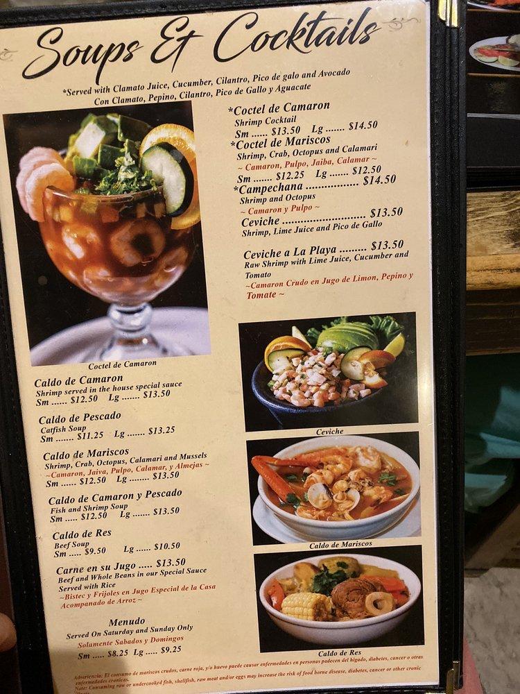 Menu at Lindo Mexico restaurant, Albuquerque, Central Ave NE