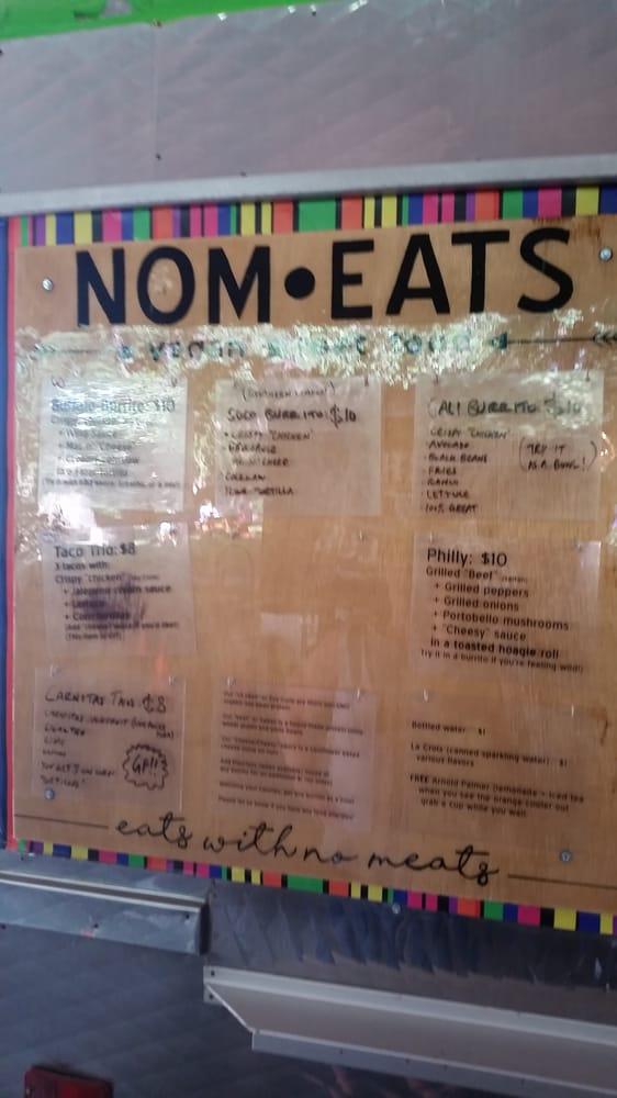 Menu at Nom Eats restaurant, Reno, 148 West St
