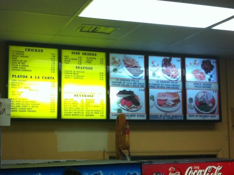 Menu at Chicken Pollo restaurant, Annandale
