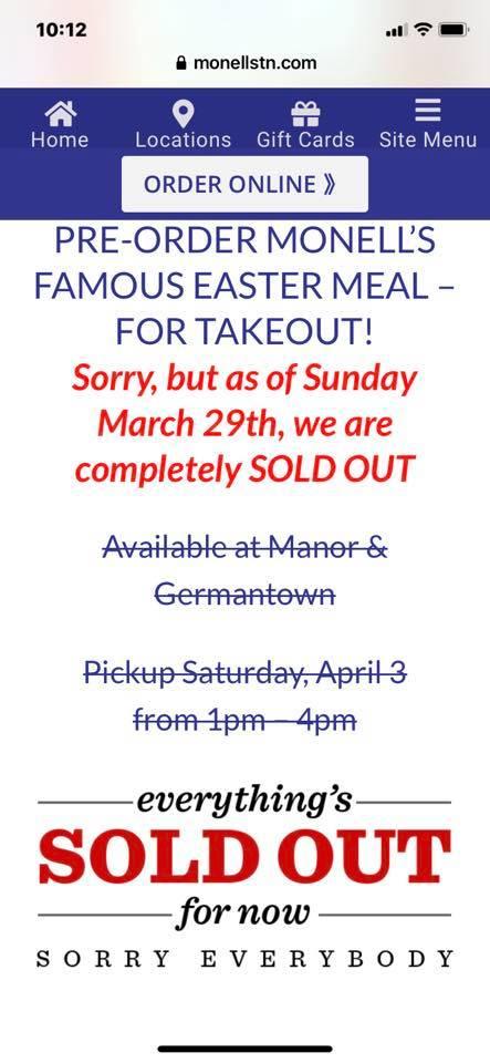 Monell's, 1235 6th Ave N in Nashville - Restaurant menu and reviews