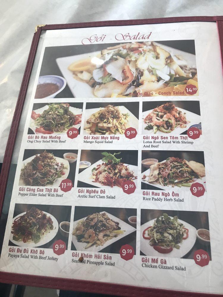 Menu at Tràm Chim Fresh Seafood restaurant, Westminster, Bolsa Ave Ste B