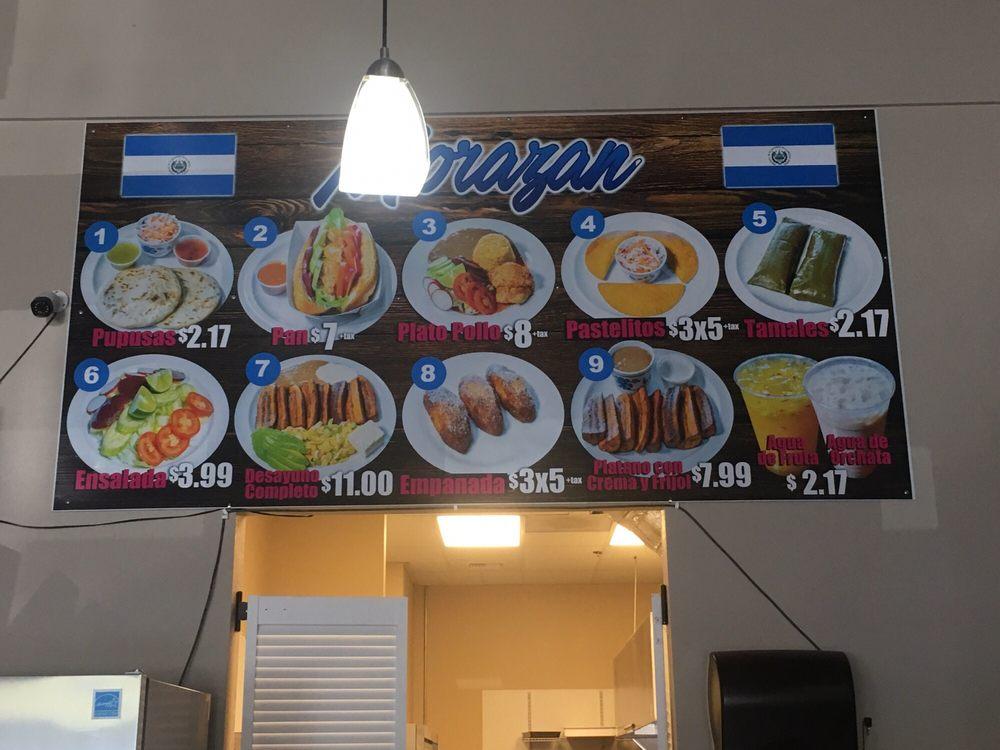 Menu at El Morazan restaurant, Bellingham