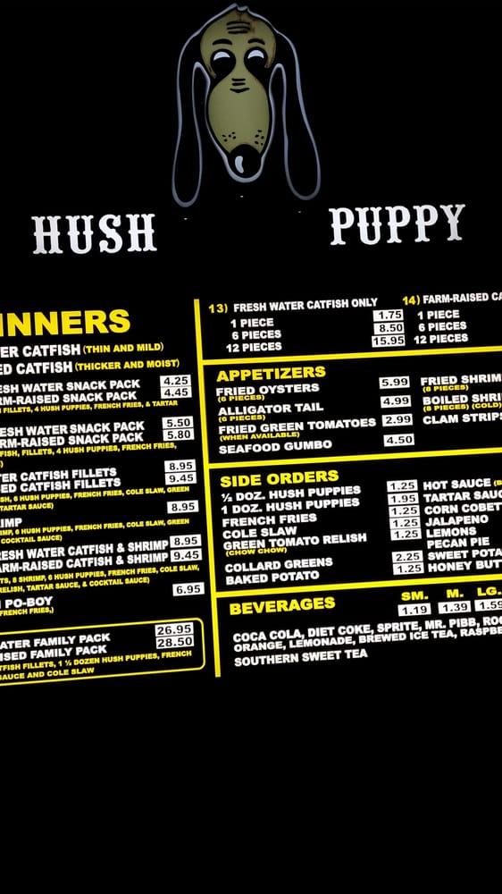 Menu at The Hush Puppy LV restaurant, Las Vegas, W Charleston Blvd