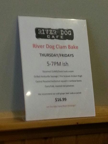 Menu at River Dog Cafe, Rocky River, Detroit Rd