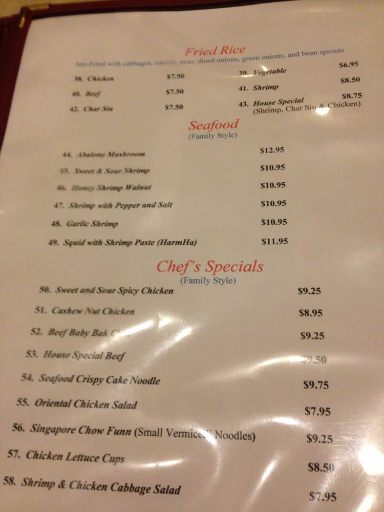 Menu at 1 Plus 1 Cafe, Hilo