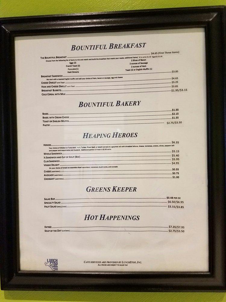 Menu at Clara Shortridge Foltz Criminal Justice Center Cafeteria, Los ...