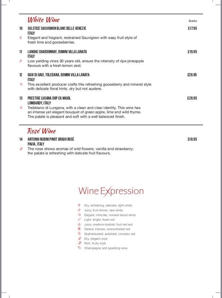 Menu at Amici (Strathaven) restaurant, Strathaven