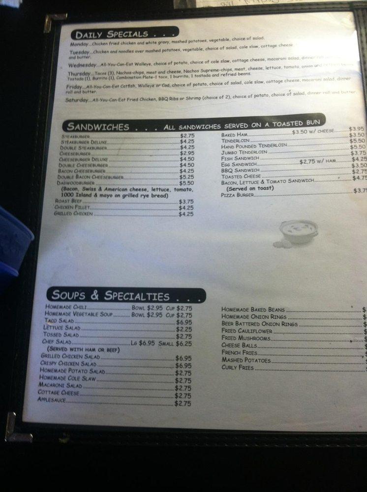 Menu at Grandview Restaurant, Galesburg