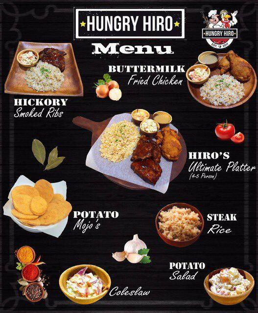 Menu at Hungry Hiro restaurant, Quezon City, Lot 3 Block 4 Regalado Ave ...