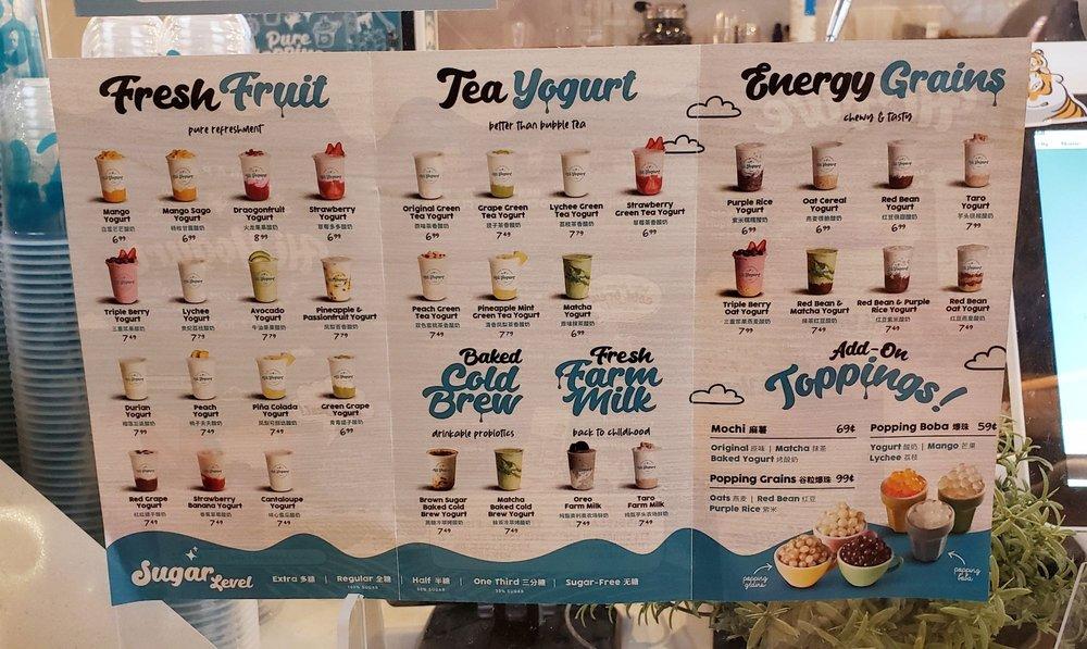 Menu at Hi Yogurt pub & bar, Toronto