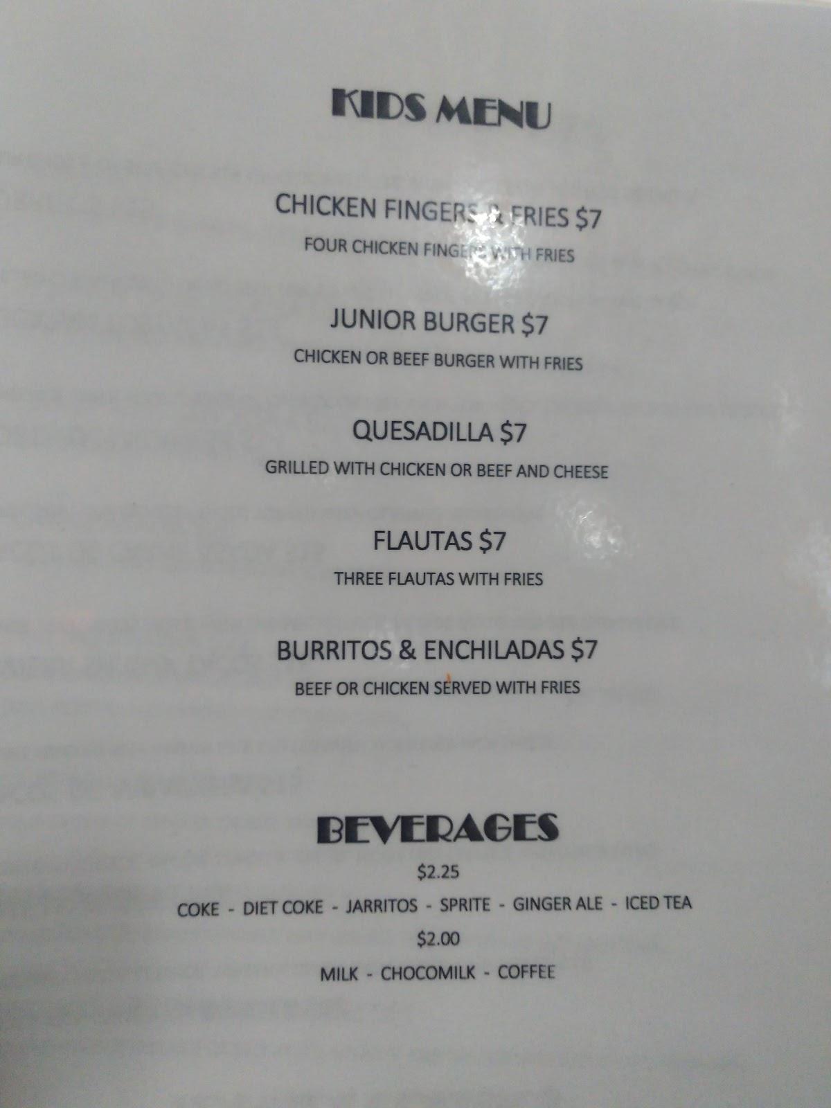 Menu at Riviera Maya Bar and Grill MEXICAN-MAYAN CUISINE, Leamington