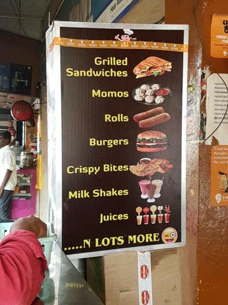Menu at Tango Sandwich Corner, Bengaluru, shop