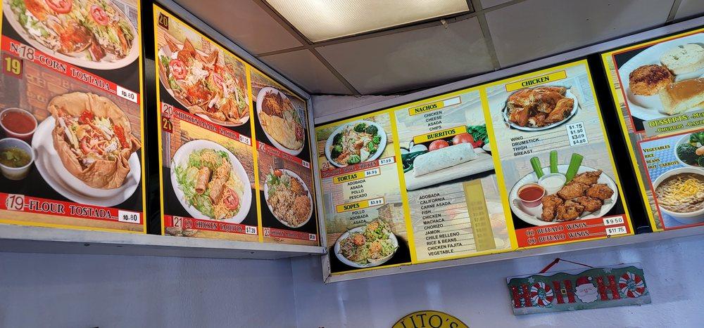 Menu at Carlito's Chicken restaurant, Oceanside