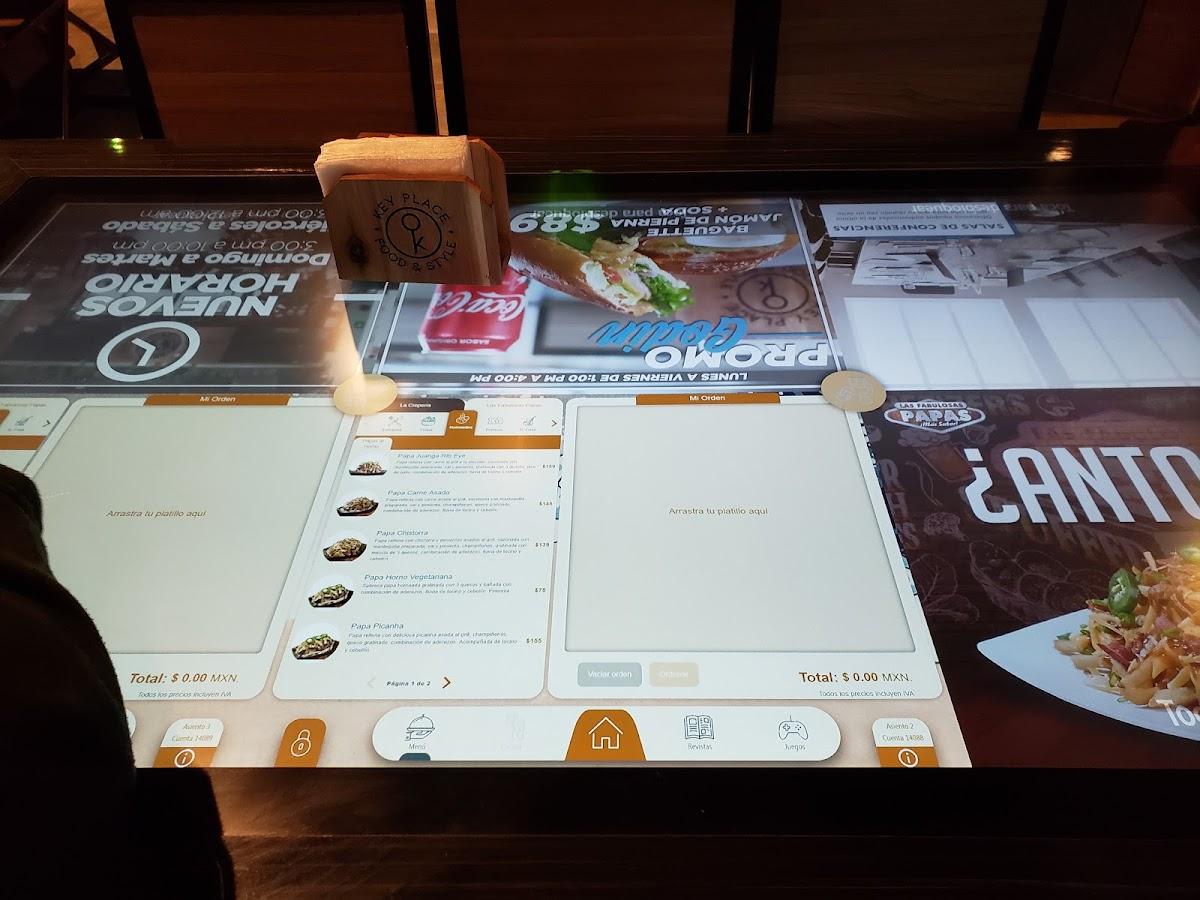 Menu at Key place food style restaurant, Ciudad Juarez