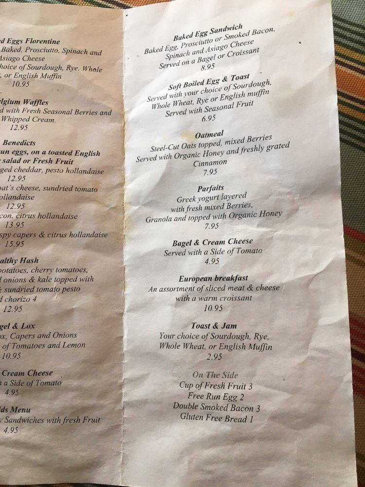 Menu at Saltwater Café cafe, Point Roberts