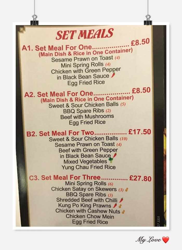 Menu at Sunflower Oriental food & bubble tea restaurant, Bournemouth ...