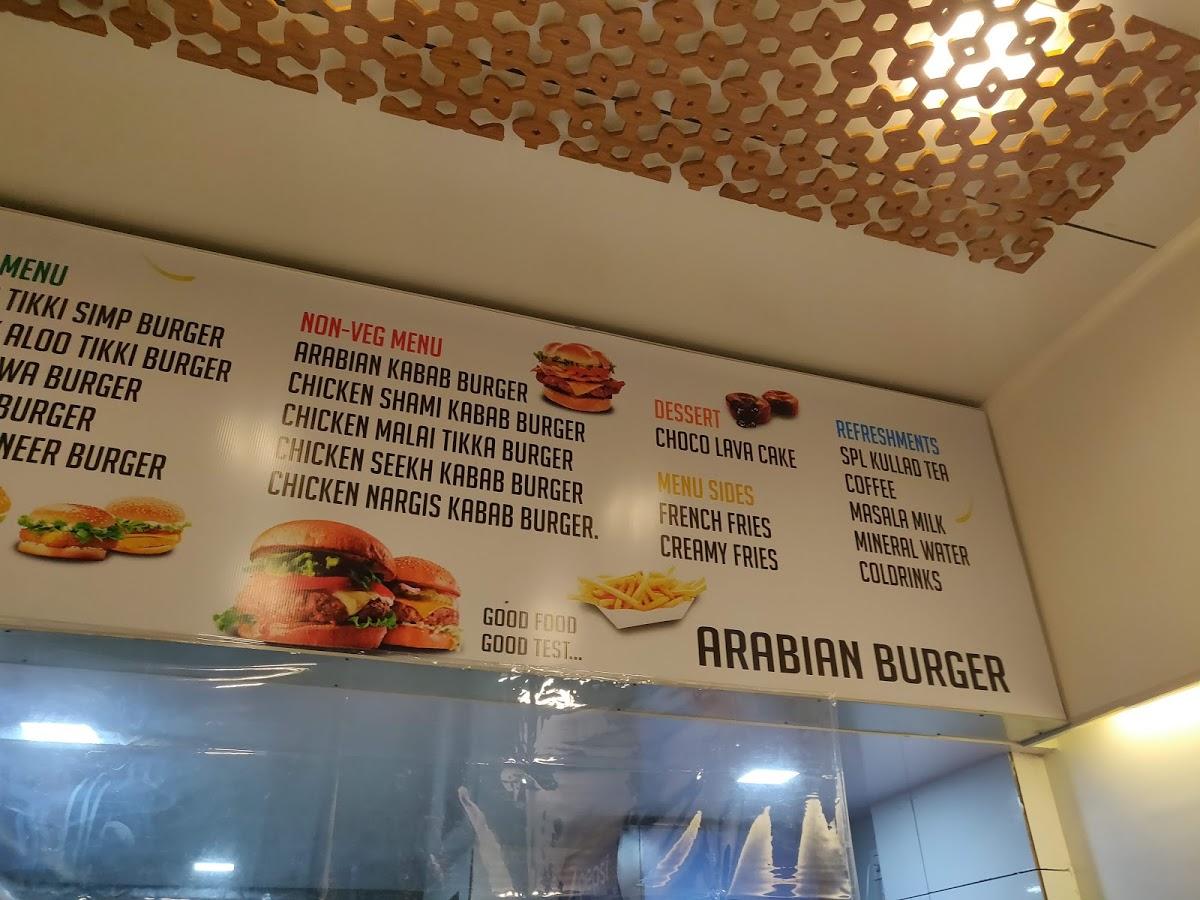 Menu at Arabian burger, Navi Mumbai