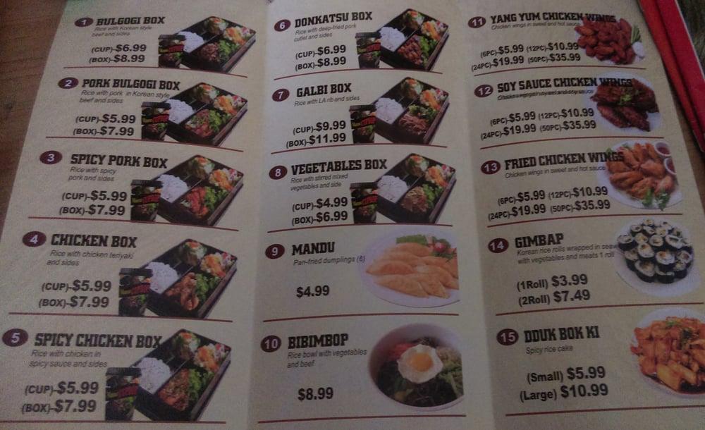 Carta del restaurante Manna Asian Cuisine, Salisbury