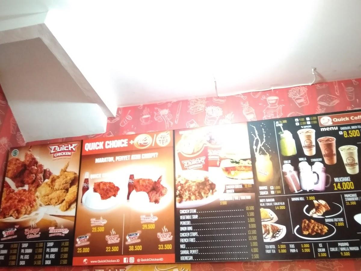 Menu at Quick Chicken Mejasem Tegal restaurant, Tegal