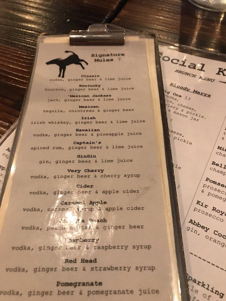 Menu at Social Kitchen pub & bar, LaSalle, 541 1st St