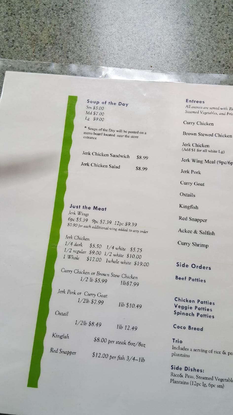 Menu at Kingston Arbor restaurant, Hyattsville, East-West Hwy