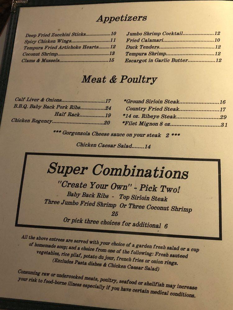 Menu at Chalet Restaurant & Bar, Pinetop-Lakeside