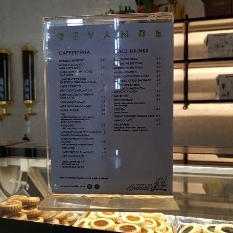 Menu at Flinders Lane cafe, Melbourne, 250 Flinders Ln