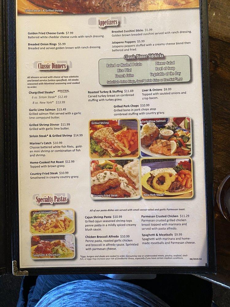 Menu at KJ's American Grille restaurant, Meridian