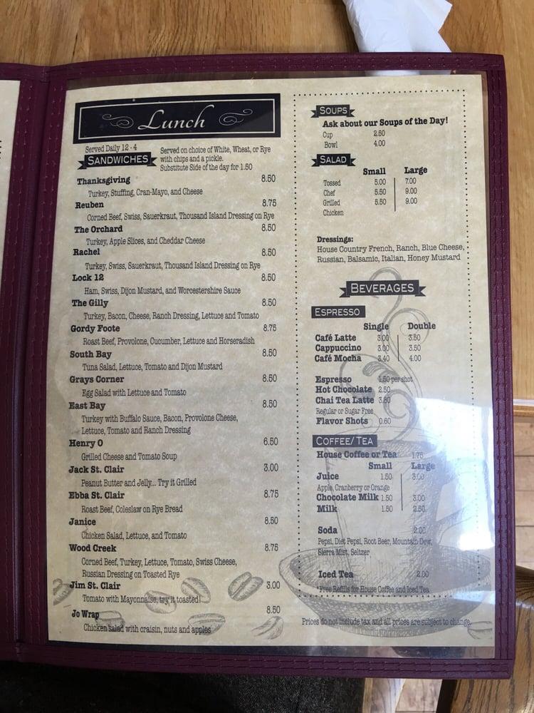 Menu at Historic Grounds restaurant, Whitehall