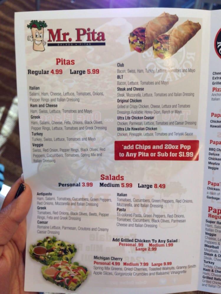 Menu at Papa Romano's Pizza & Mr. Pita pizzeria, Ferndale, 740 W Nine ...