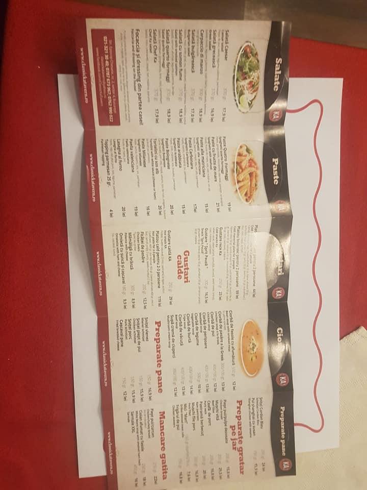 Speisekarte von Classic Ka Tavern, Bukarest
