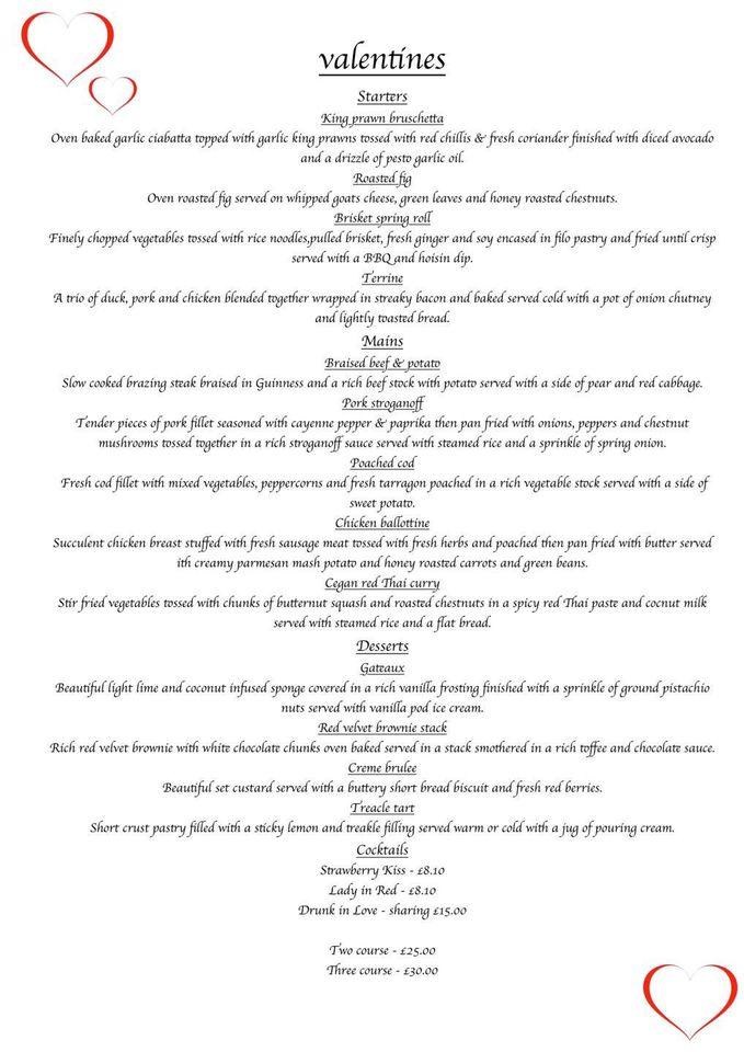 Menu at Hamilton Russell Arms pub & bar, Stockton-on-Tees