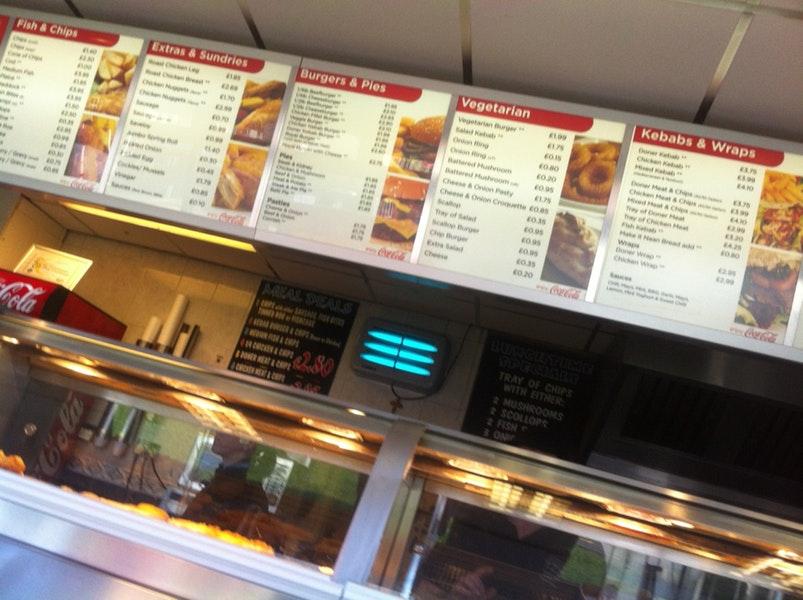 Menu at Royal Fish Bar, Halesowen