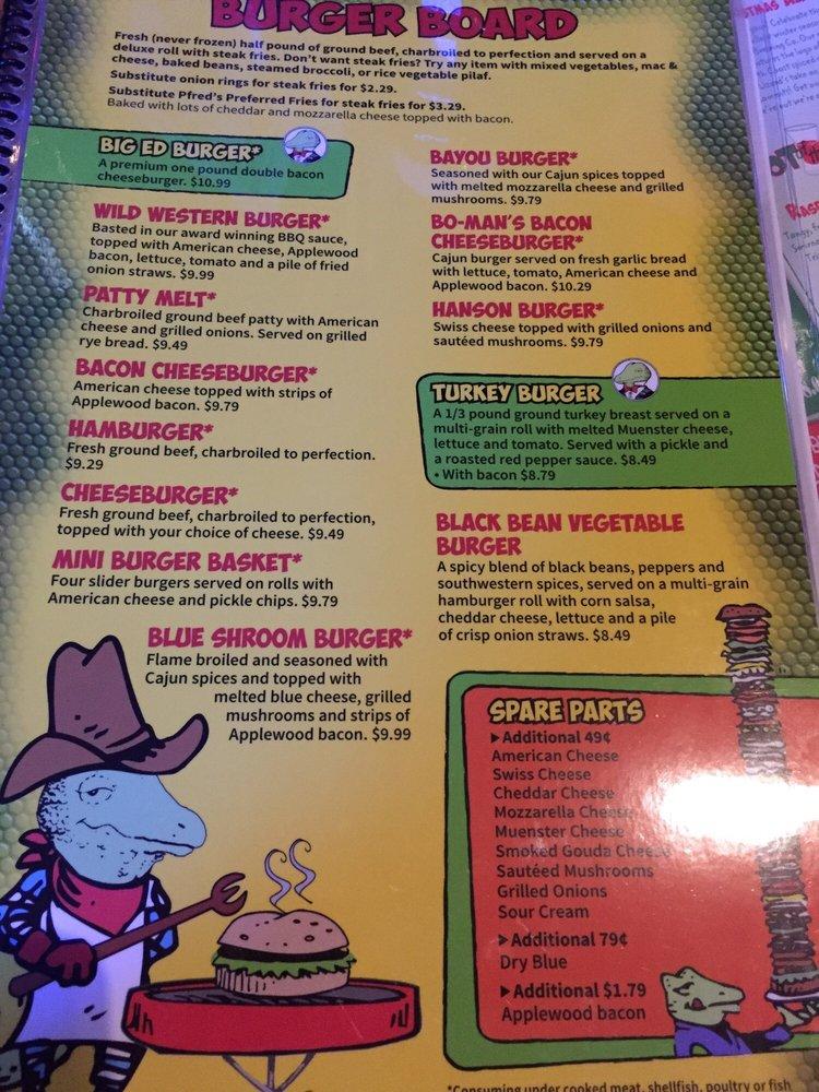 Menu at Winking Lizard Canton (Fulton Dr) pub & bar, Canton