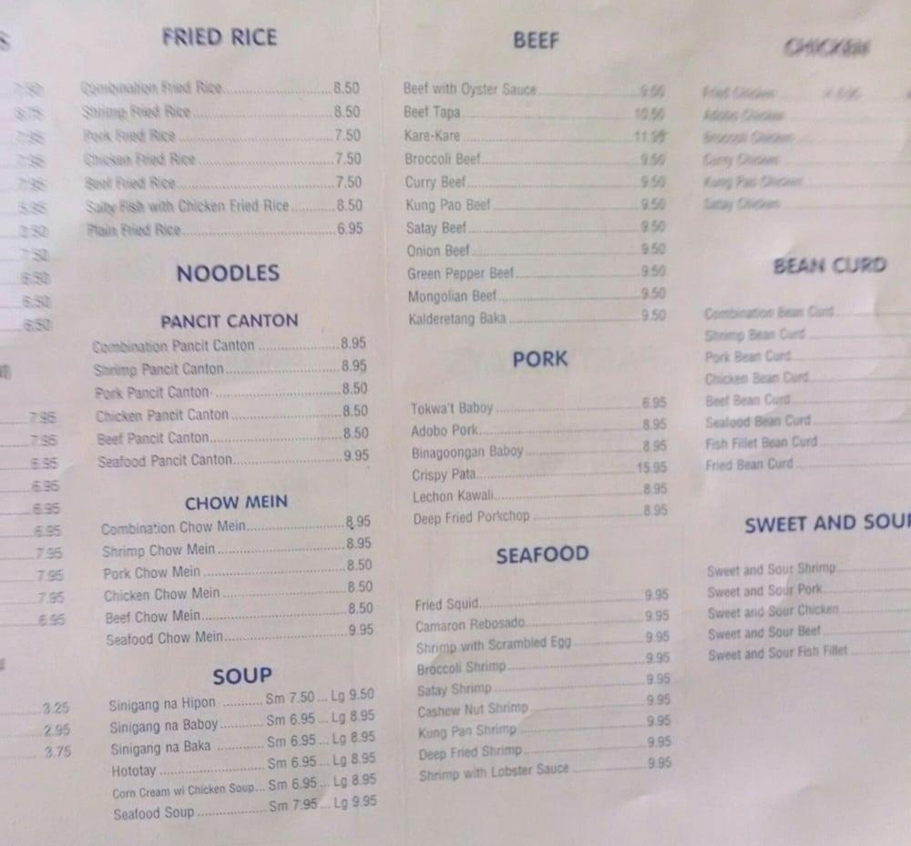 Menu at Miki House restaurant, West Covina