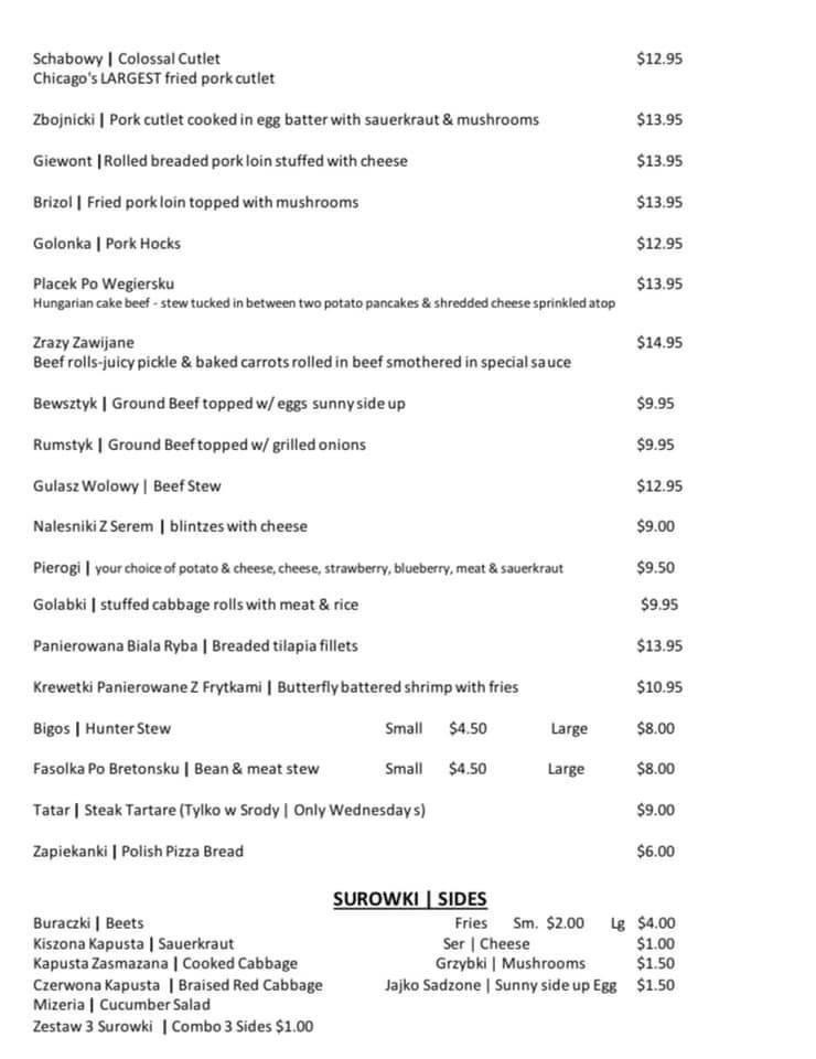 Menu at Orion Restaurant, Chicago