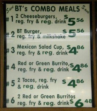 Menu at B T's Buns & Torts restaurant, Visalia