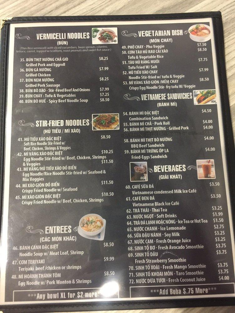 Menu at PHO KC Vietnamese Restaurant, Glendale, N 59th Ave #130