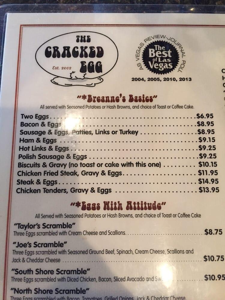 Menu at The Cracked Egg restaurant, Henderson, N Green Valley Pkwy #480