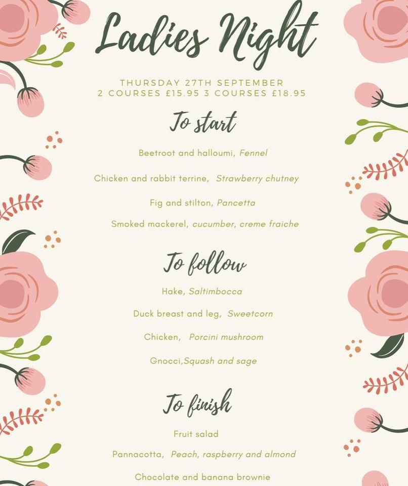 Menu at Blenheim House restaurant, Derby