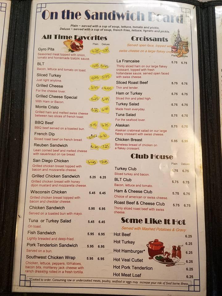 Menu At Full Moon Restaurant Albion Menu At Full Moon Restaurant Albion