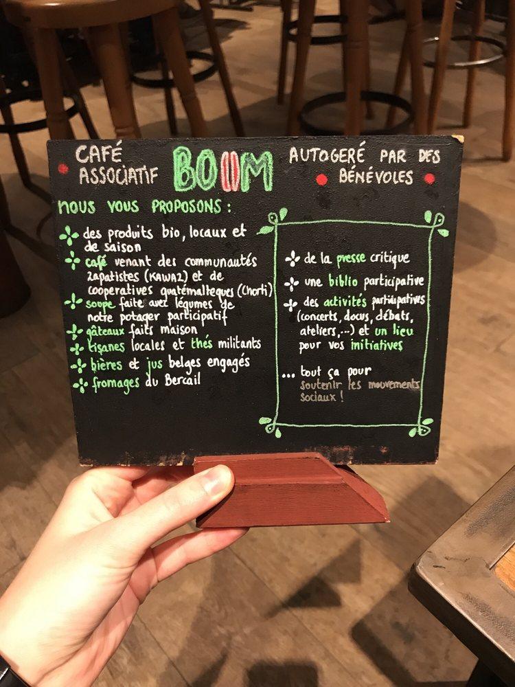 Menu at Boom, Brussels, Rue Pletinckx 7