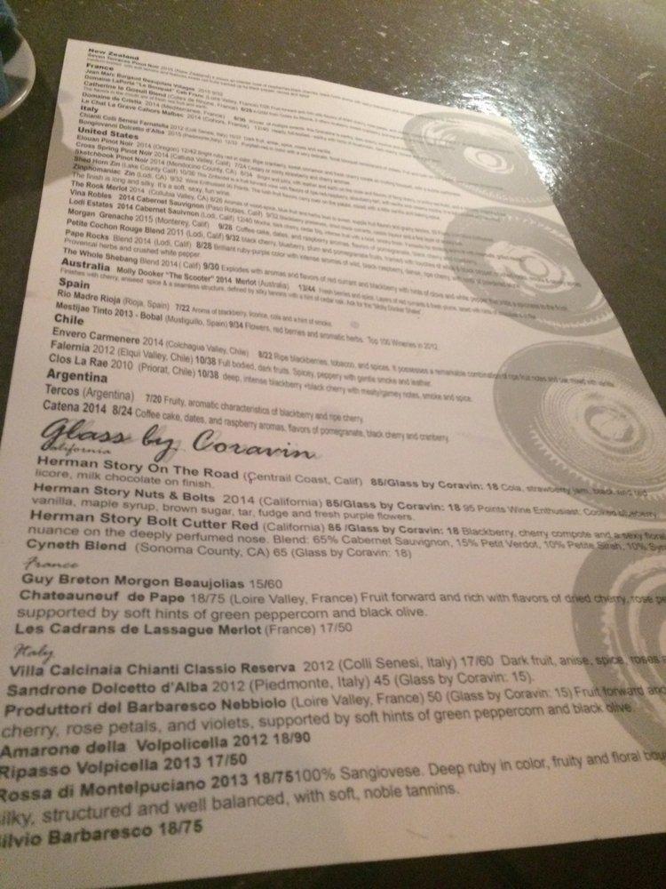Menu at Cellar + Plate a communal wine house pub & bar, Springfield, S ...