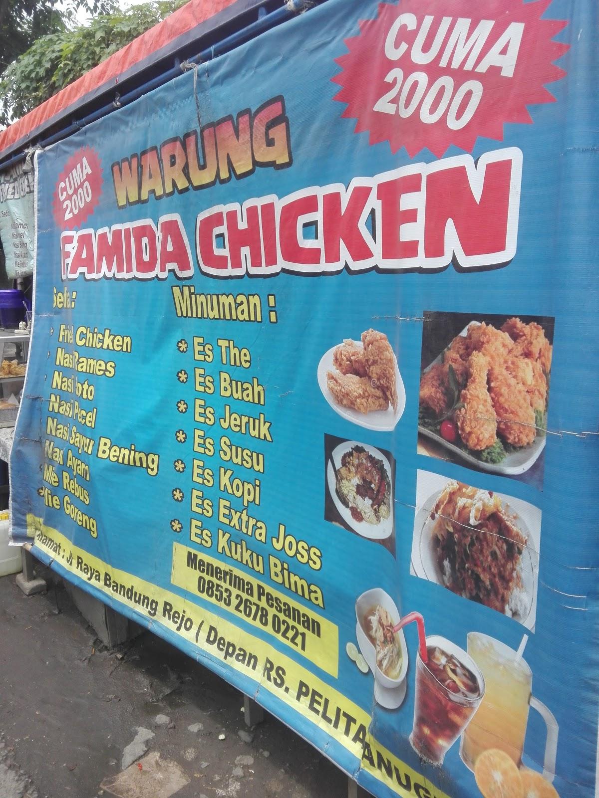 Menu at WM. Famida Chicken restaurant, Mranggen